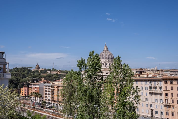 Bright Apartment St Peter View Rome - Vatican