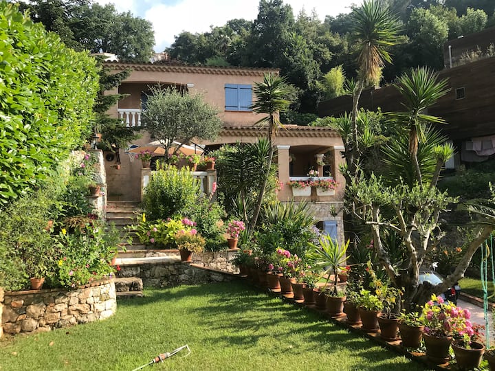 Villa Avec Vue Mer Et Jacuzzi - La Turbie