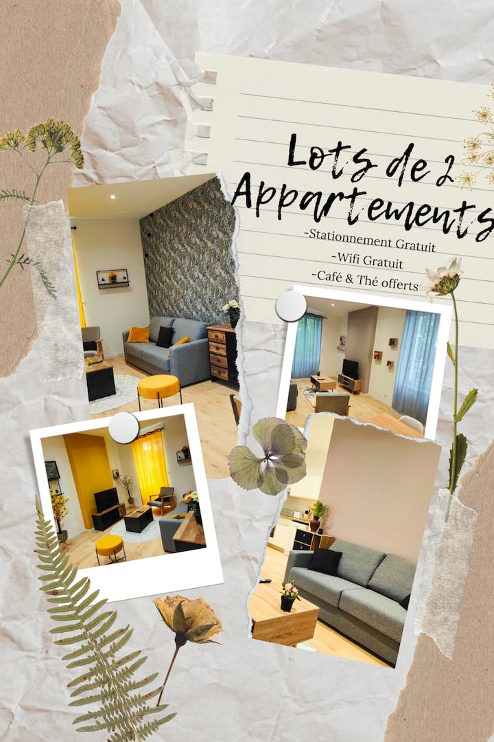 2en1 Atypique : 8 Pers,parking,check-in 24/24,wifi - Puy-de-Dome