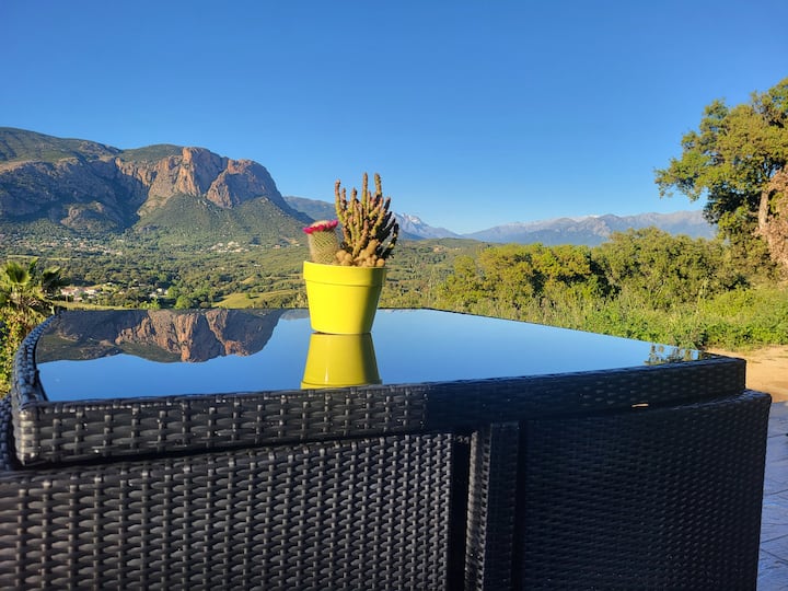 Studio Récent Belle Vue Montagne - Alata