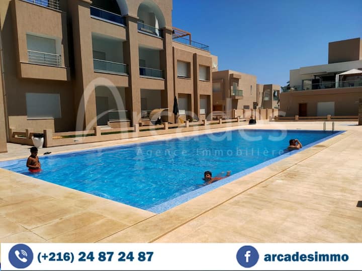 Appartement Ensoleillé + Piscine - Monastir