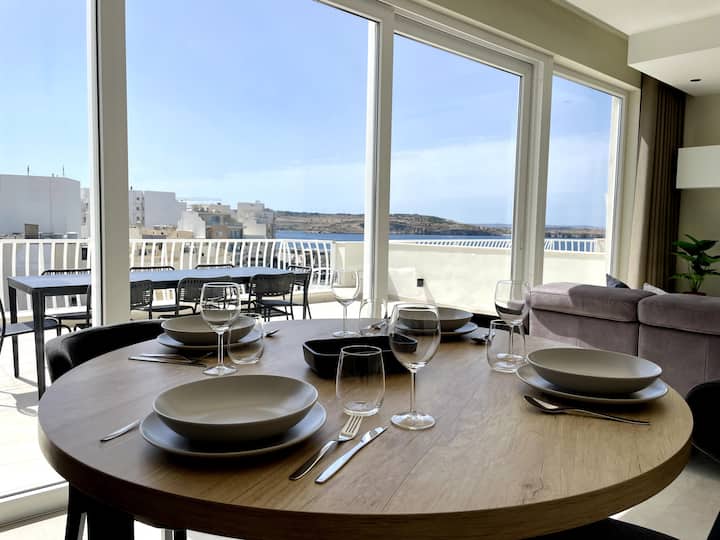 Lux Penthouse Bugibba Seafront - Malte