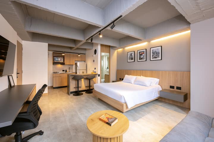 Acogedor Y Hermoso Apartaestudio, El Poblado - Envigado