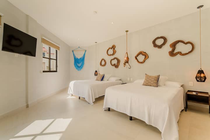 *Casa Aluxes- Estudio Zazil- 4 Pax /Wifi & Pool* - Cancún