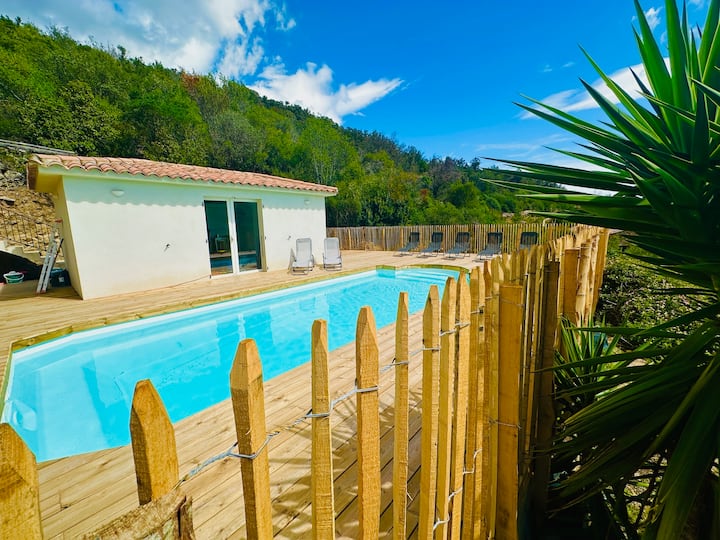 Mare è Machja Piscine Et Vue Mer - Solenzara