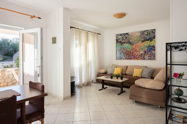 Poolside Stone Two-bedroom Apartment - Novalja