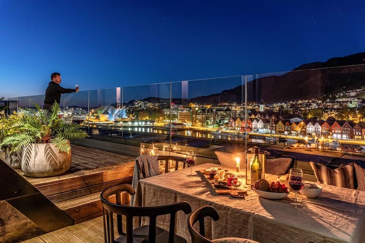 Exclusive Penthouse With Terrace - Bergen