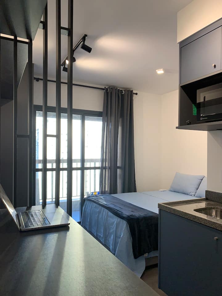 Studio Novo, óTima Estadia, Sp – Próximo Ao Metrô - Santo Amaro