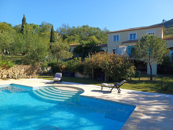 Villa Avec Piscine, Vue Sur Les Collines - Hérault