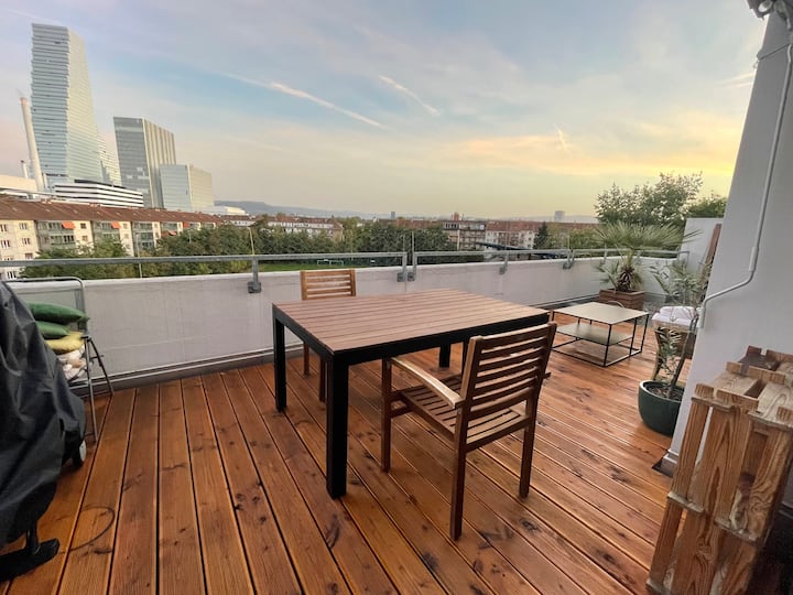 City Flat With Rooftop Terrace - Basilea