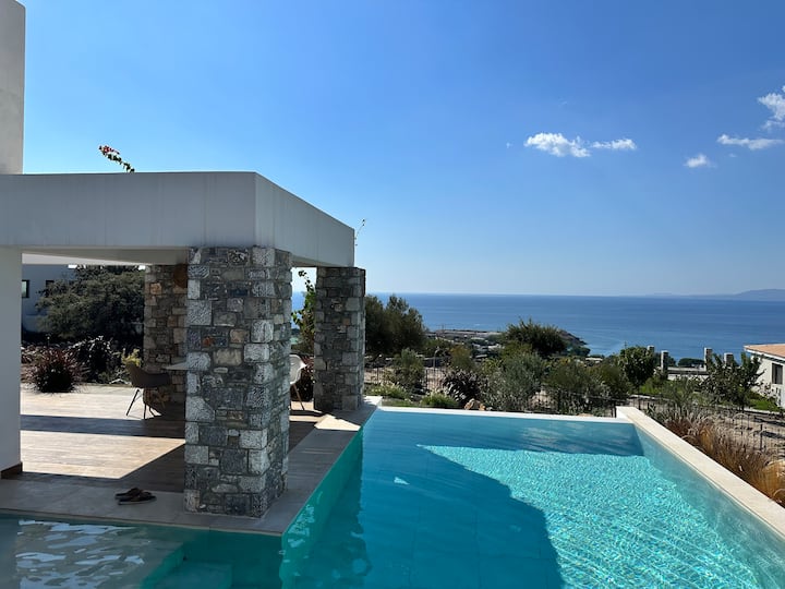 Top House With Private Pool + Sea View Pefkos/gr - Lindos
