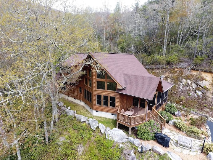 High Creek - Private Elev Unltd Wifi Paved Firepit - Maggie Valley, NC
