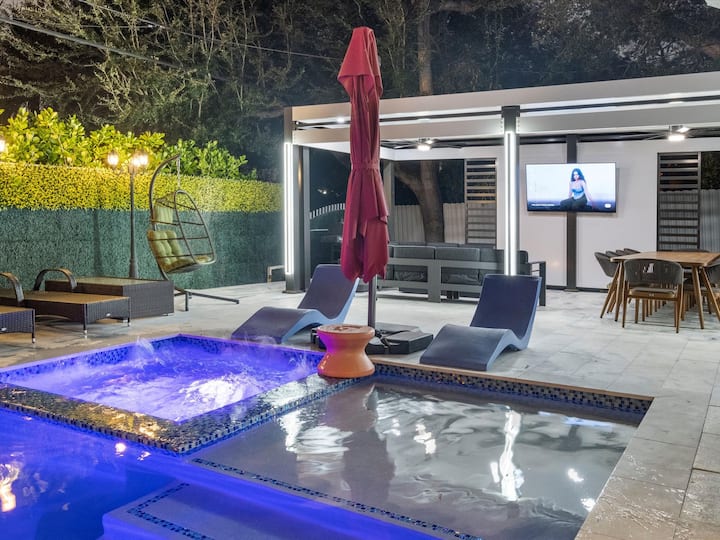 Villamodern Hotsalted Pool Spa Sauna - North Miami