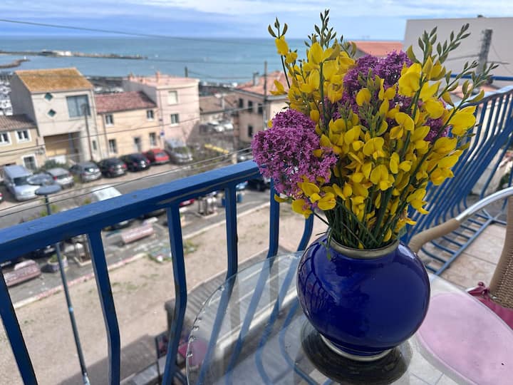 Balcon Vue Port Et Mer - Sète