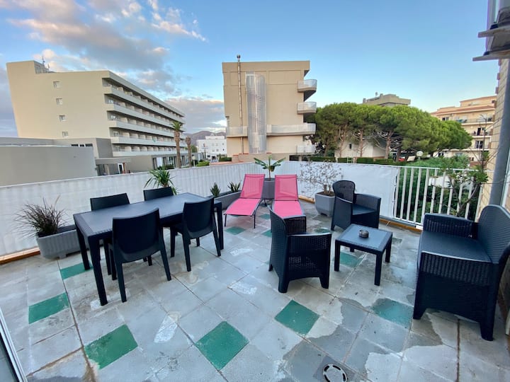 Appart 6 Pers Et Grande Terrasse - Roses