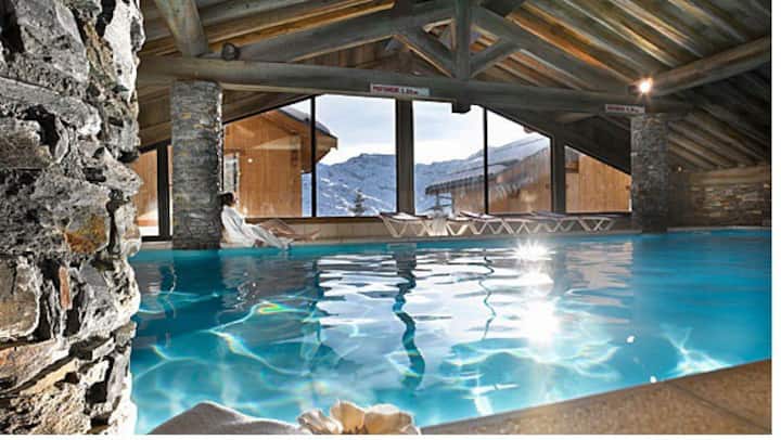 Style Chalet, Sur Piste, Sauna, Hammam, Super Vue - Val Thorens