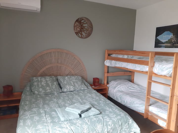 La Chambre Verte Famille - Ruoms