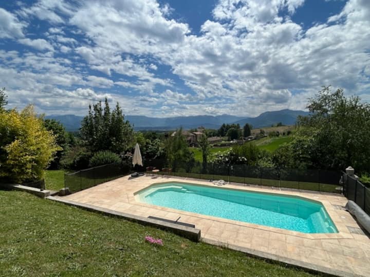 Maison 5 Chambres Piscine Et Vue - Saint-Marcellin