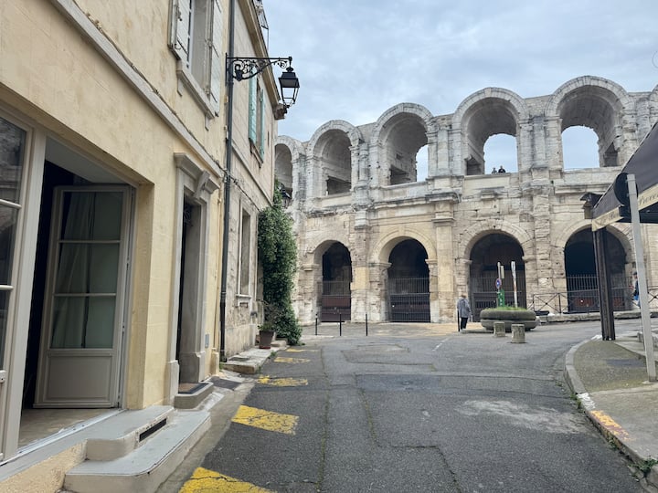 Maison Arlésienne Vue Sur Les Arènes - Arles