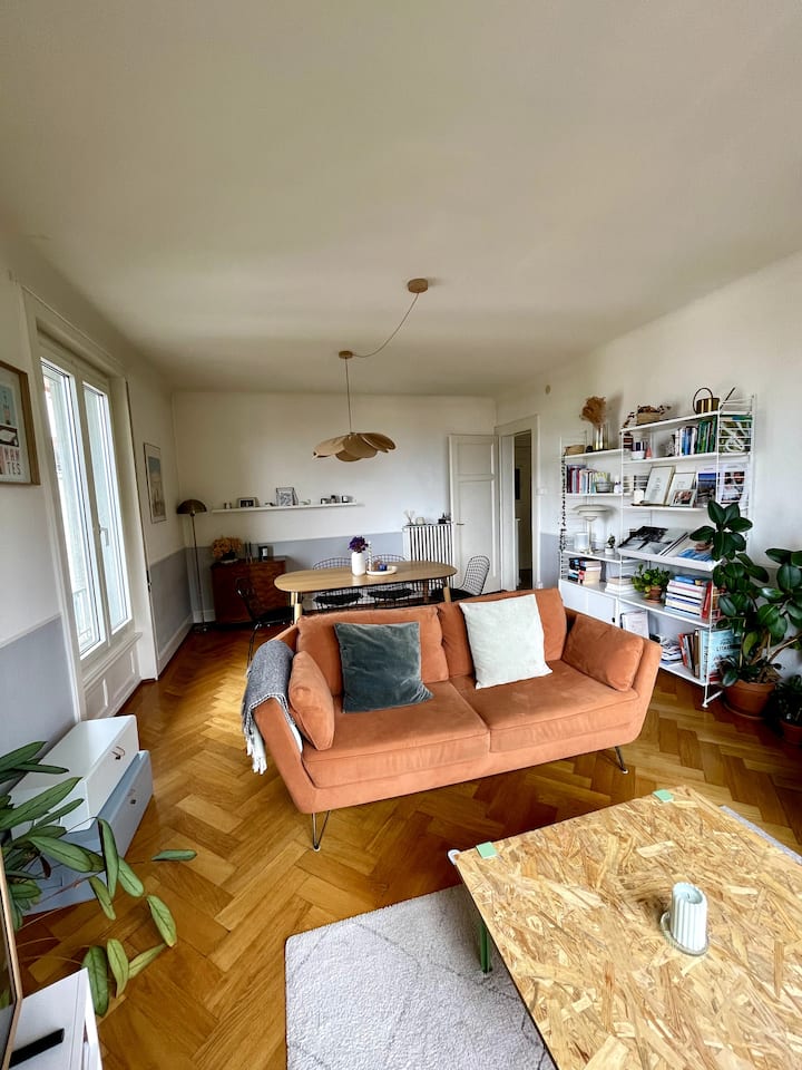 Sunny 3br Lakeview Apartment - Lausanne