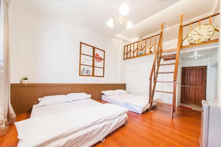 羅東夜市-沐石04（4f-1 四人房）可加床六人住※步行至羅東夜市三分鐘~歡迎包棟諮詢 - Yilan