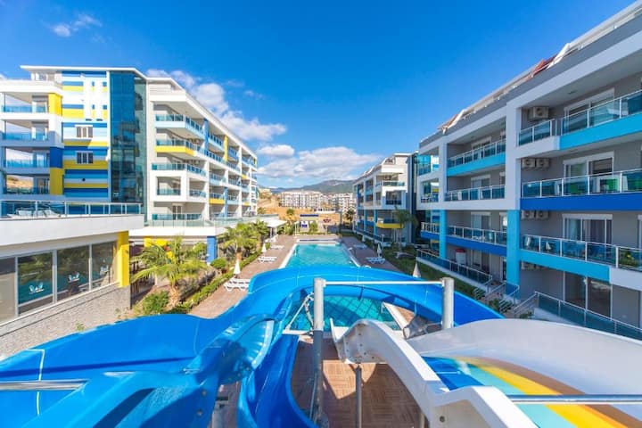 Cozy 1+1 Lory Queen With Pool, 400 M From The Sea - Tosmur