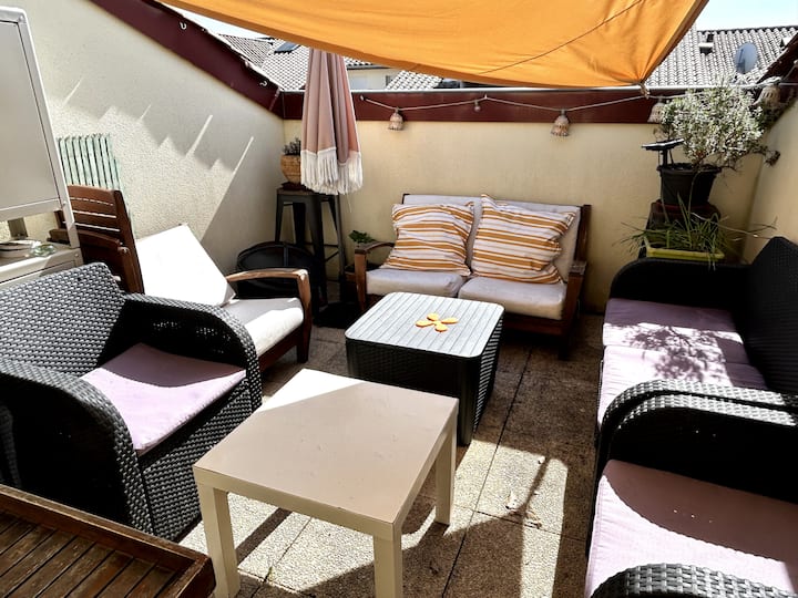 Duplex Solarium Proche Du Port. - Arcachón
