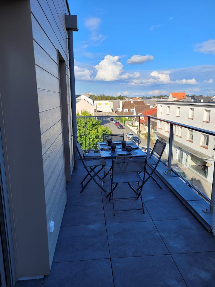 Appartement F2 45m2 Avec Terrasse - Plage de Berck