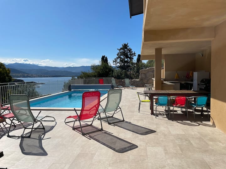 Maison Vue Mer Avec Piscine - Tiuccia