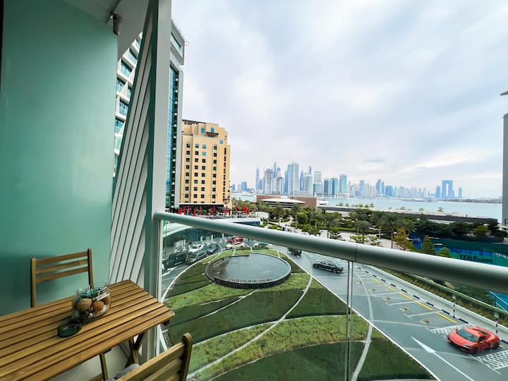 Luxurious Sea-view Studio In Seven Palm - Dubái