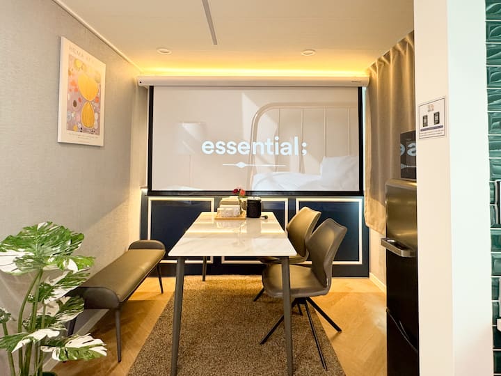 New마포, 5인 2룸3베드/홍대,합정,망원,월드컵경기장 인접,지하철8분/짐보관,빔프로젝터 - South Korea