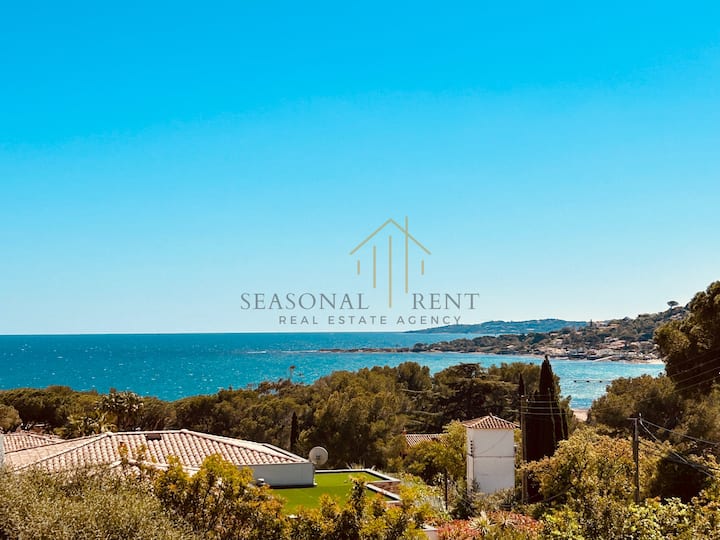 Sublime Villa Avec Vue Mer Panoramique Et Piscine - Sainte-Maxime