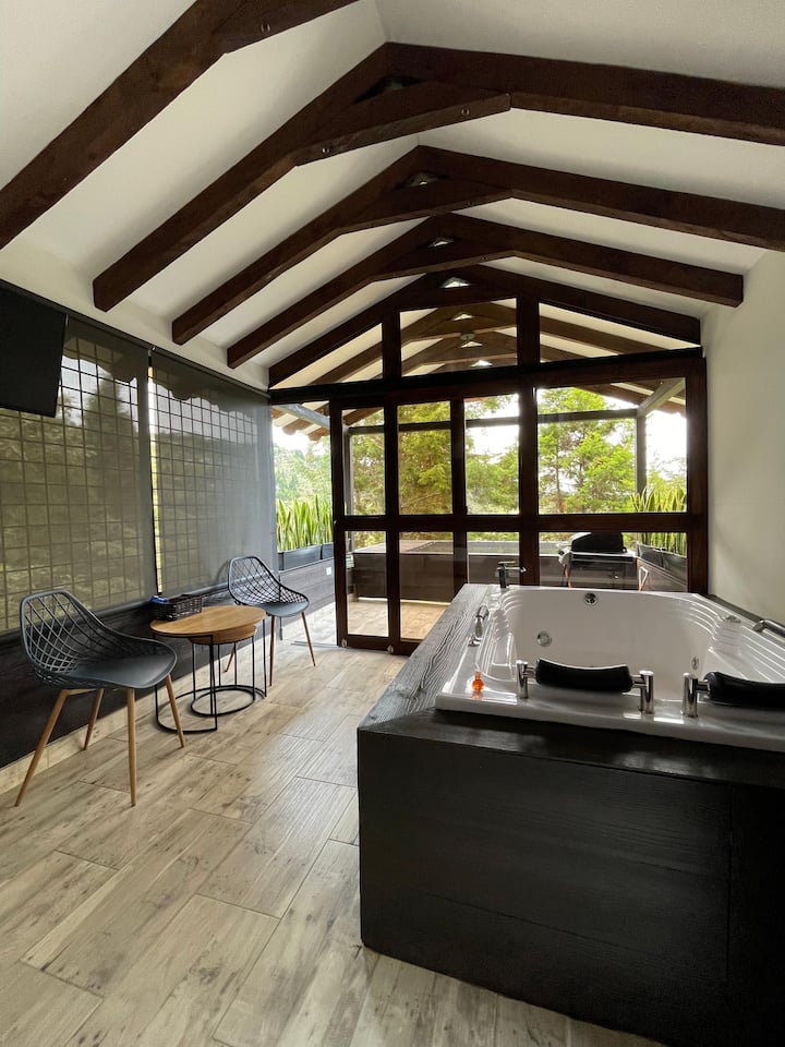 Cabaña De Lujo Con Jacuzzi Y Terraza | Guayacán - Copacabana
