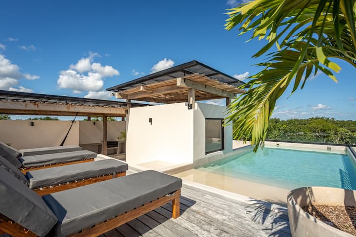 Art-inspired Chic 1-bedroom Retreat In Tulum - Paradise Beach