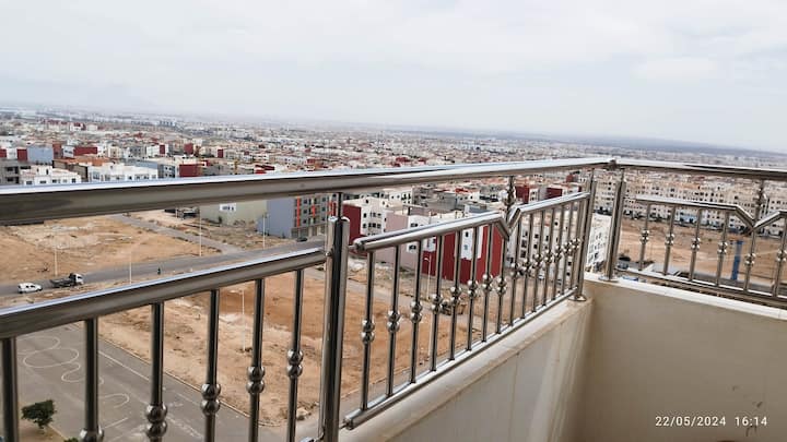 Appartement +Piscine+ Vue Panoramique Sur Agadir - Agadir