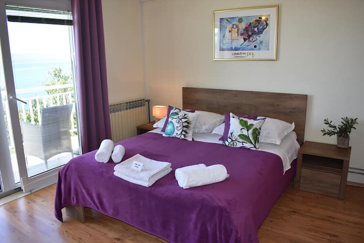 Room For 2 With Swimming Pool Balcony And Sea View - Brela
