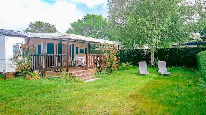 Mobile Home 4/6 Pers Grande Terrasse Et Jardin - Sanguinet