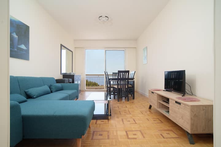 Bel Appartement Climatisé , Vue Mer Panoramique . - Nizza