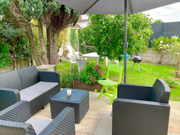Maison Tevy : Jardin & Confort 4 Lits. Idéal Pro - Fontenay-sous-Bois