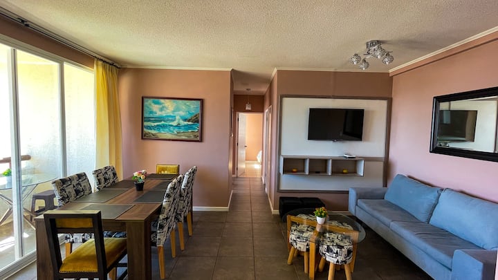 Comodo Departamento; Playa; Piscina; Quincho - La Serena