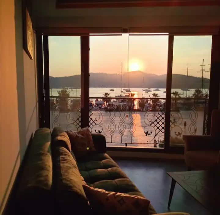 Kordon'da Deniz Manzaralı Daire - Fethiye