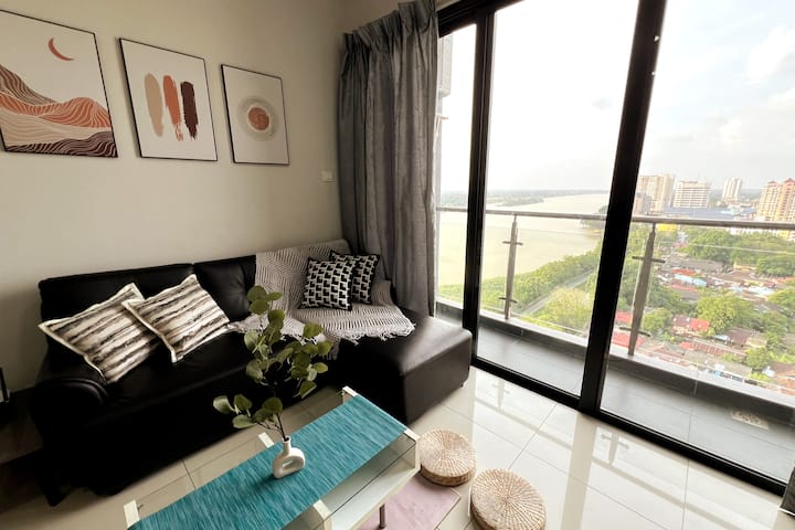 Riverview 8pax 3br In Kbtown Wi-fi, B-1-3 - Tumpat