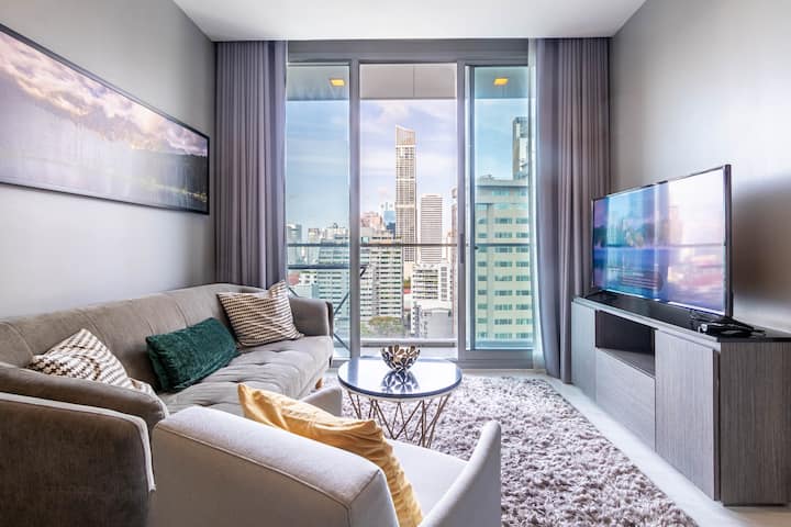 High Floor Posh 2br Sukhumvit 11 Bts Nana T21 Bkk - Bangkok