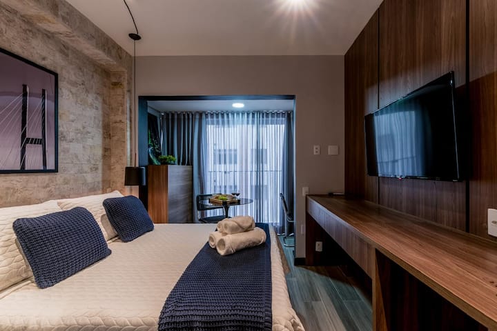 Studio Alto Padrão A 400m Do Metro |Consulado Eua - Santo Amaro