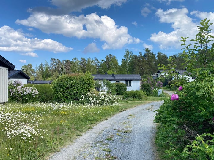 Mysigt Hus Med Havsutsikt Nära Stockholm - Sweden