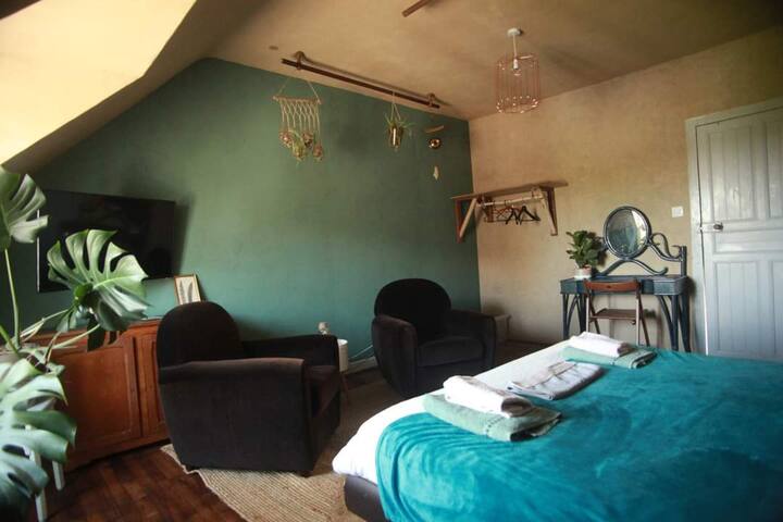 Chambre "Vert-tige"/ Sdb Privée/ Petit Déj. Incl. - Rostrenen