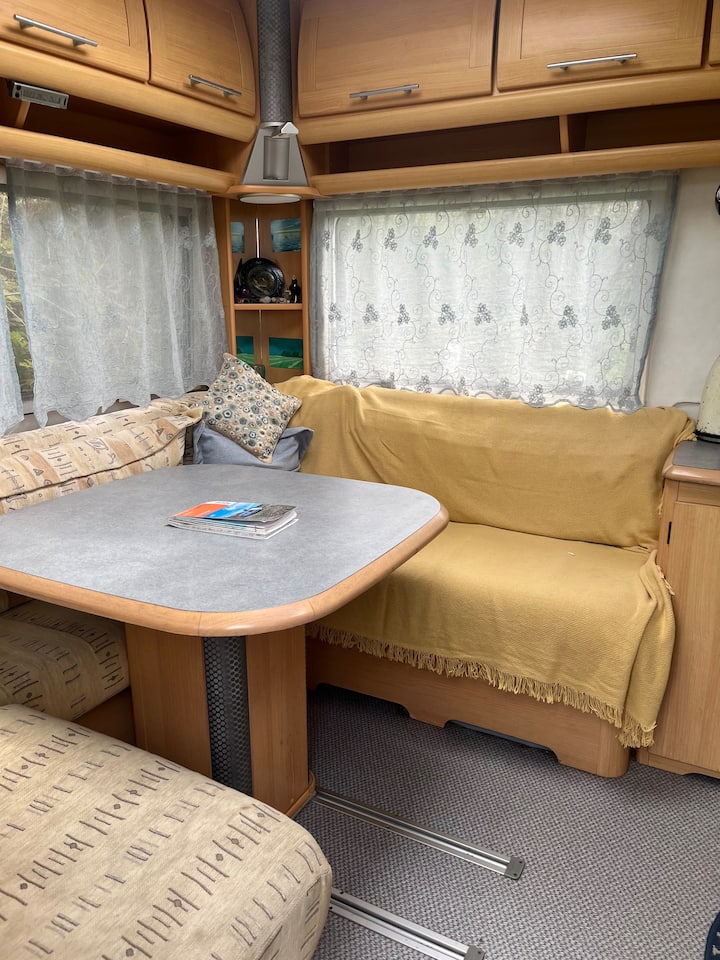 Caravan In The Meadow - Sennen Cove