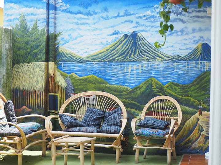 Double Room Apartment With Patio - San Juan La Laguna