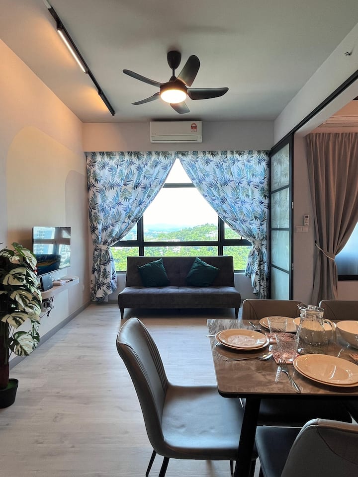 Jq Citypads |2r1b | Highfloorview#27 |5 Pax |Wifi - Kota Kinabalu