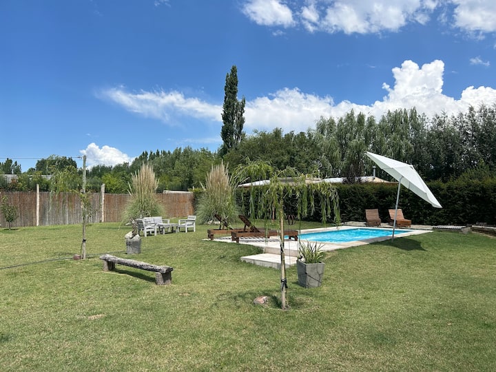 Valle De Uco|bodegas|jardín|piscina|parrilla|wifi - Tunuyán